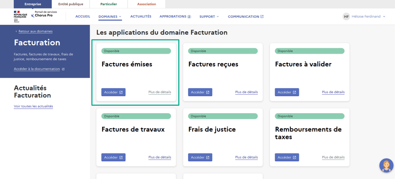 Facturation - Suivre le traitement d'une facture - Documentation
