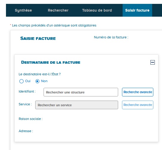 Facturation - Saisir ou déposer des factures sur le Portail de Services ...